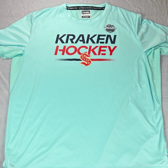 NHL | Shirts | Nhl Winter Classic Fanatics Seattle Kracken Teal Shirt ...